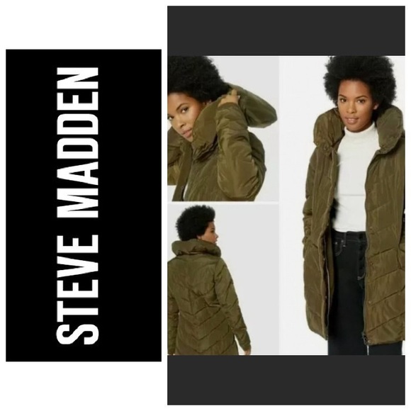 Steve Madden | Jackets & Coats | New Steve Madden Quilted Winter Coat ...